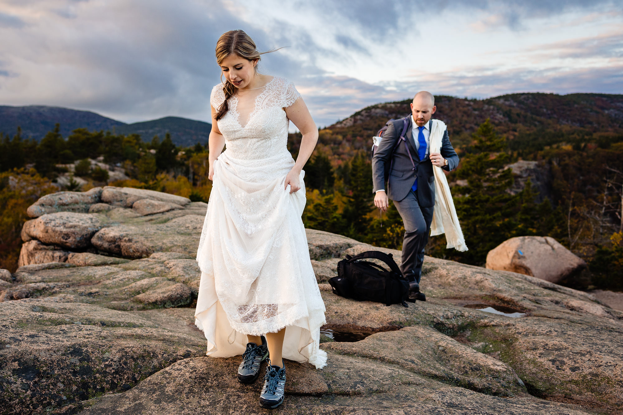 Jenna & Jordan's Beehive Acadia Elopement | Kate Crabtree Photography